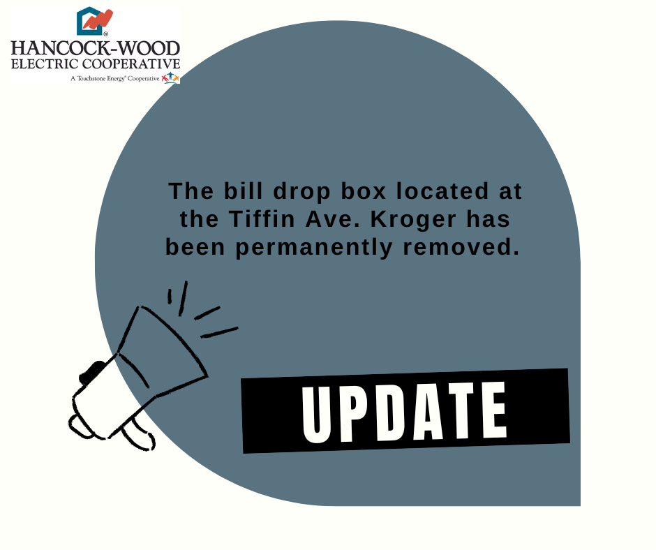 Kroger Drop Box Removed | Hancock-Wood Electric Cooperative, Inc